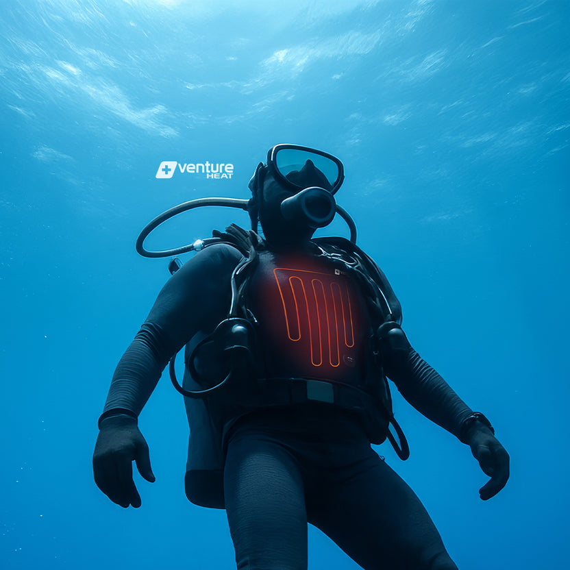 DRY V3 Waterproof Heated Vest Drysuit Diving Undersuit – Venture Heat